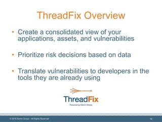 Enabling Developers in Your Application Security Program With Coverity and ThreadFix | PDF