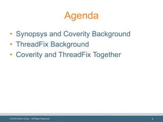 Enabling Developers in Your Application Security Program With Coverity and ThreadFix | PDF