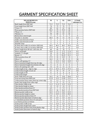 Denim Jacket tech pack | PDF