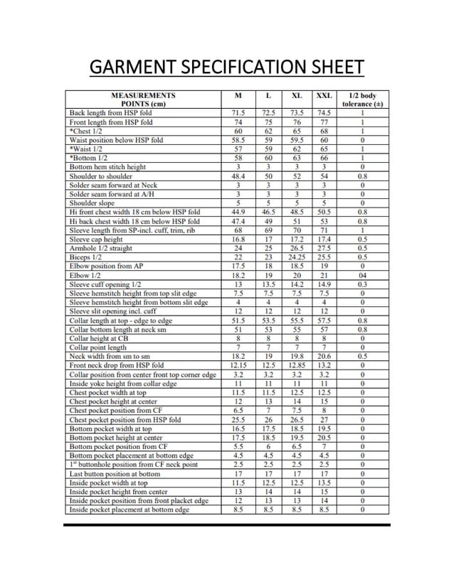 Denim Jacket tech pack | PDF