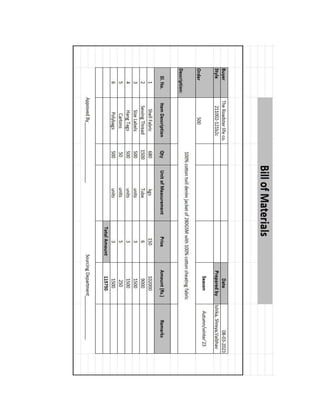 Denim Jacket tech pack | PDF