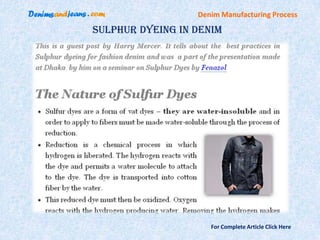 Denim Production Process | PPT