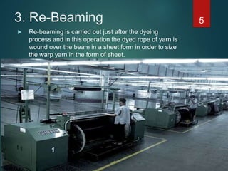 Denim manufacturing Operations & Process. | PPTX