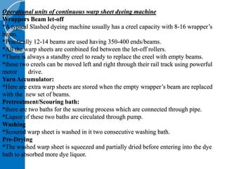 Denim warp sheet dyeing | PPTX
