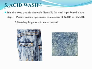 Denim washing; Mechanical & Chemical methods | PDF | Bath and Shower ...