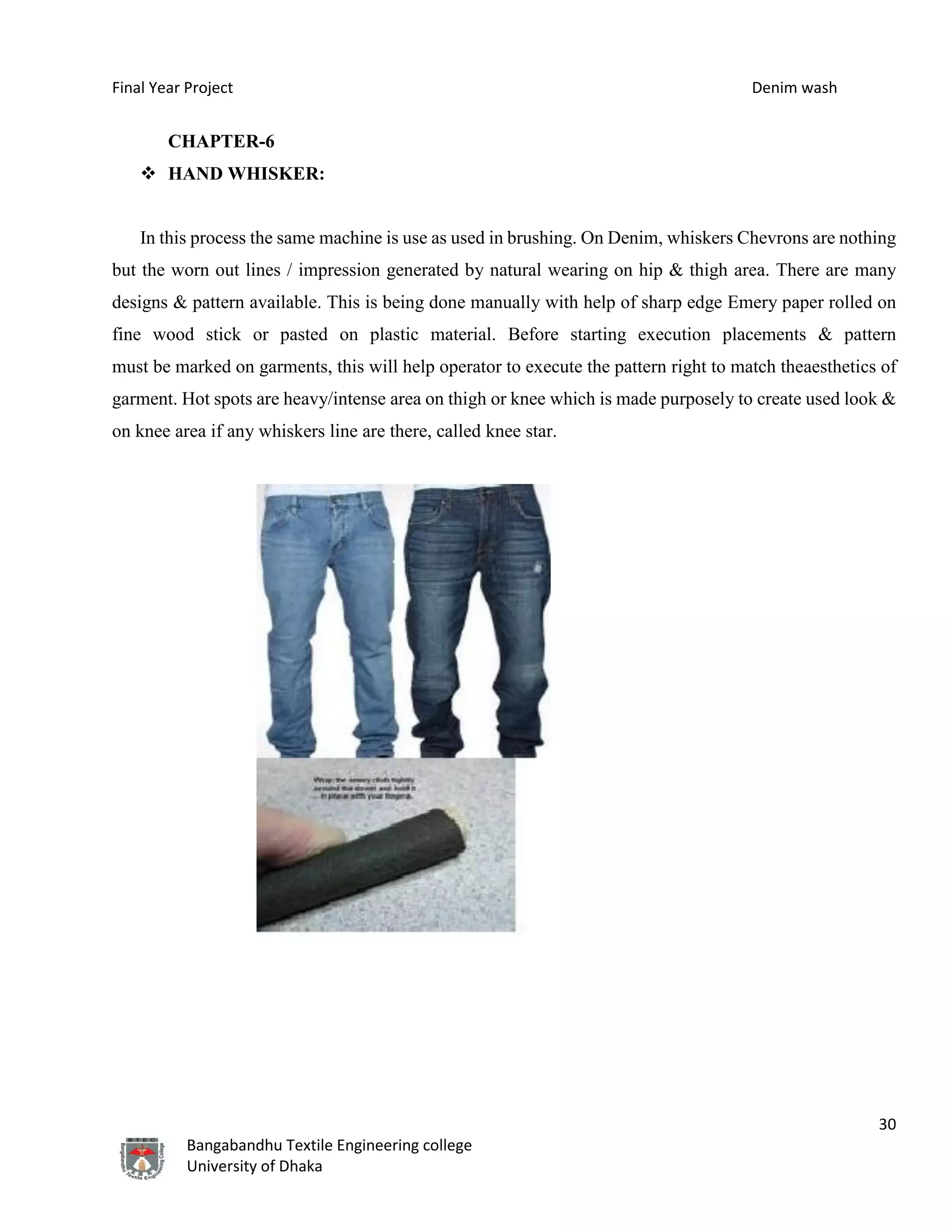 Denim washing process and value addition by different process | PDF