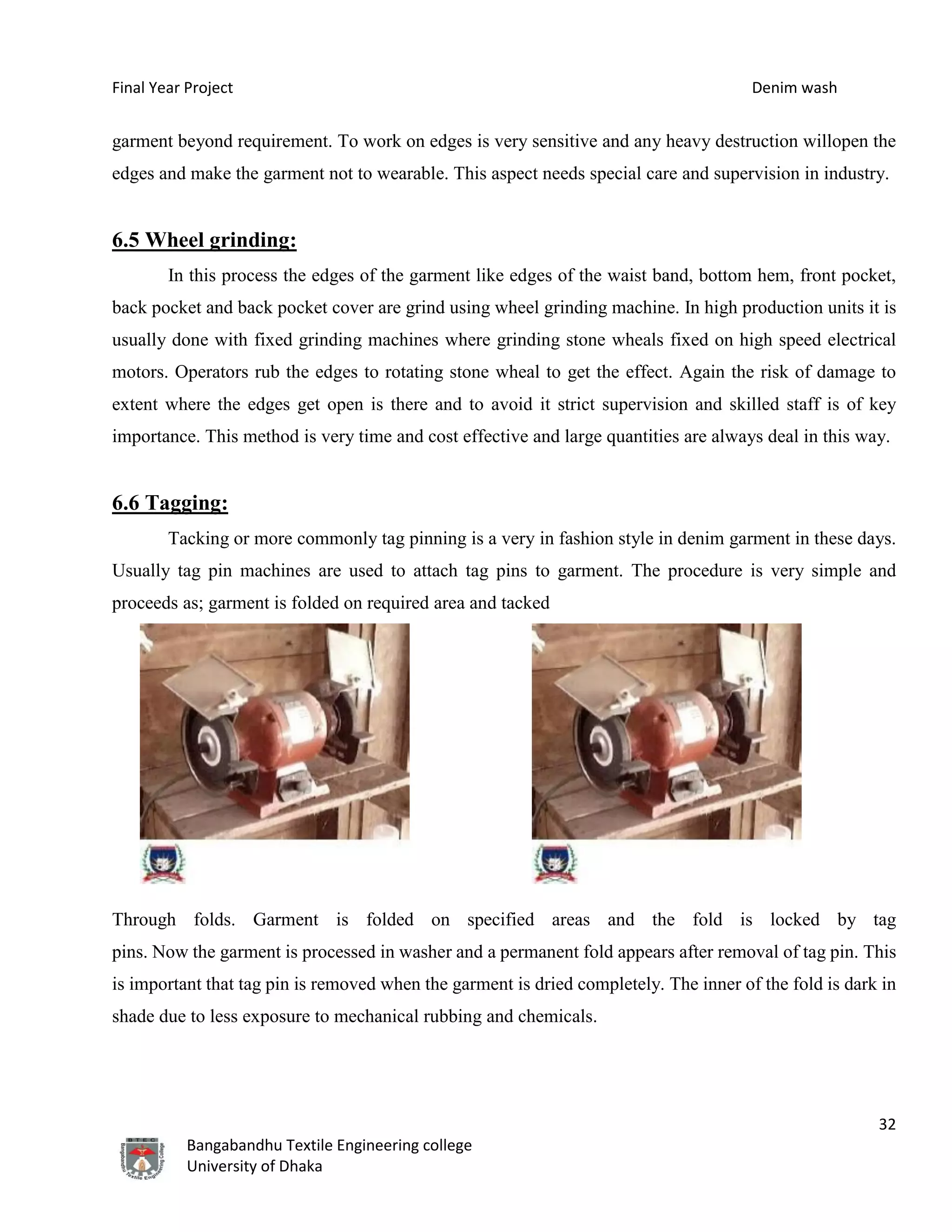 Denim washing process and value addition by different process | PDF