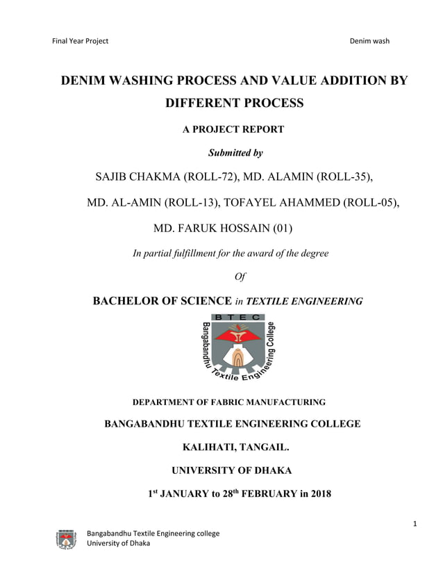 Denim washing process and value addition by different process | PDF