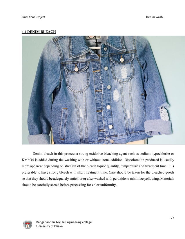 Denim washing process and value addition by different process | PDF