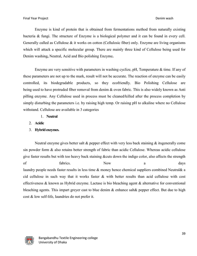 Denim washing process and value addition by different process | PDF