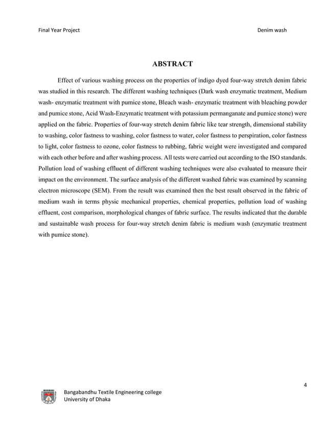 Denim washing process and value addition by different process | PDF