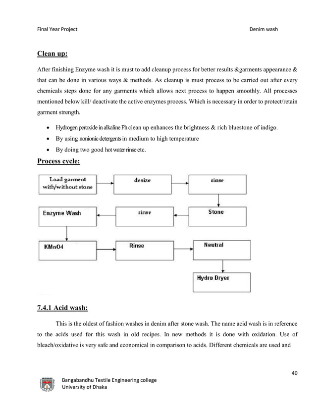Denim washing process and value addition by different process | PDF