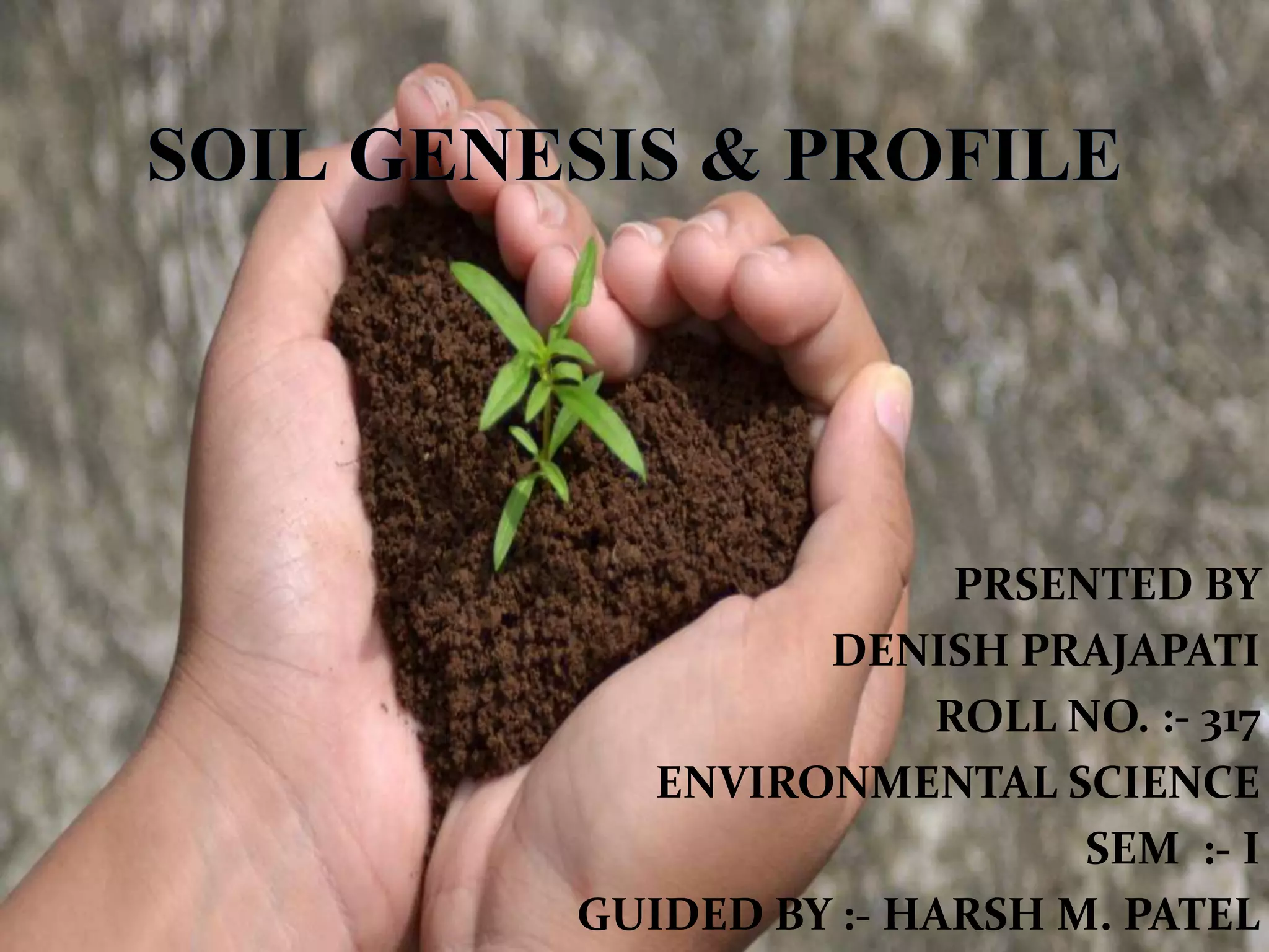 SOIL GENESIS & PROFILE | PPTX