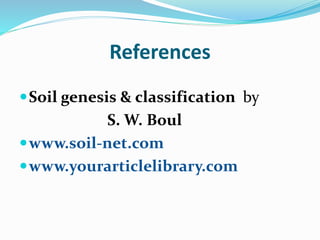 SOIL GENESIS & PROFILE | PPTX
