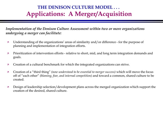 Denison Cultural Survey Overview For reference.ppt | Business ...