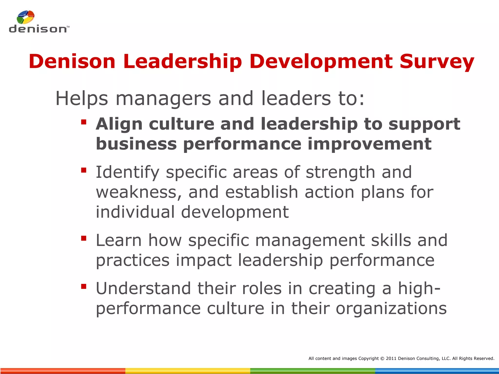 Denison Culture Model: Overview | PPT