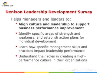 Denison Culture Model: Overview | PPT