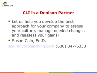 Denison presentation ppt | PPT