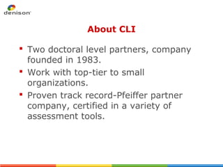 Denison presentation ppt | PPT