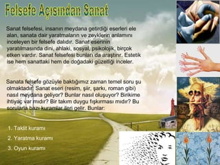 Sanat Felsefesi | PPT