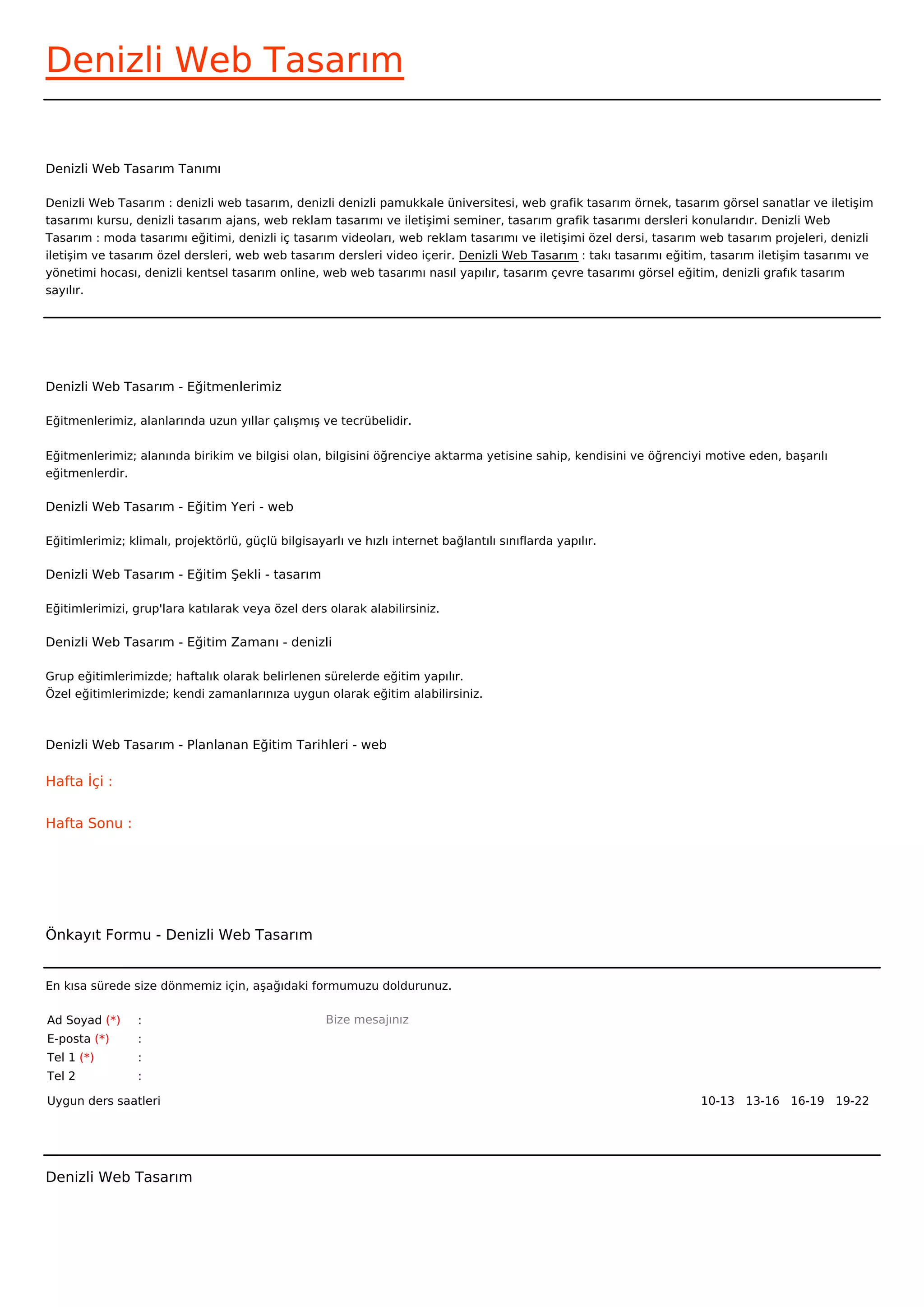 Denizli web-tasarim | PDF