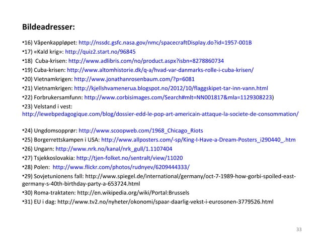 Den kalde krigen notater | PPT