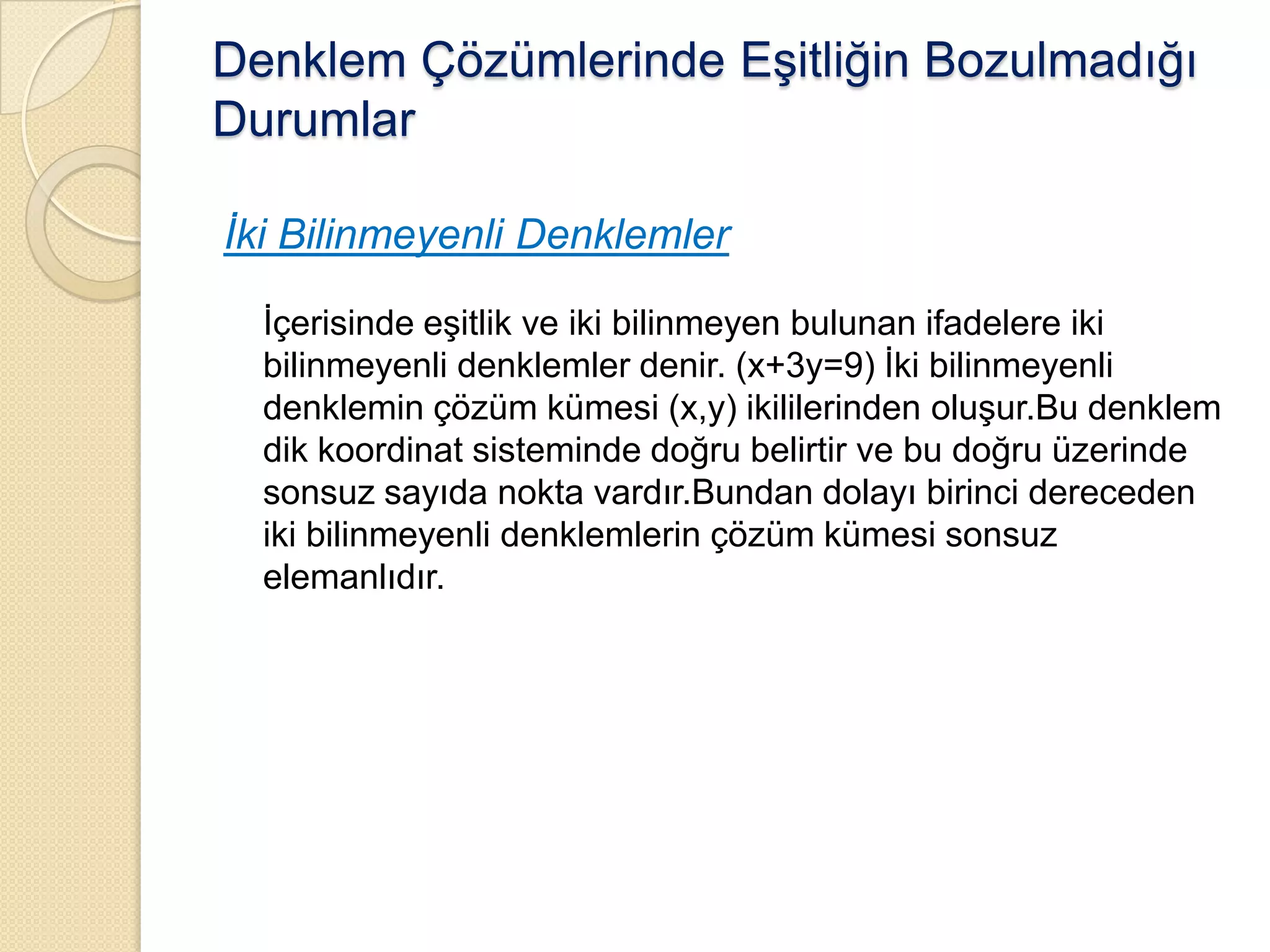 Denklem sistemleri | PPTX
