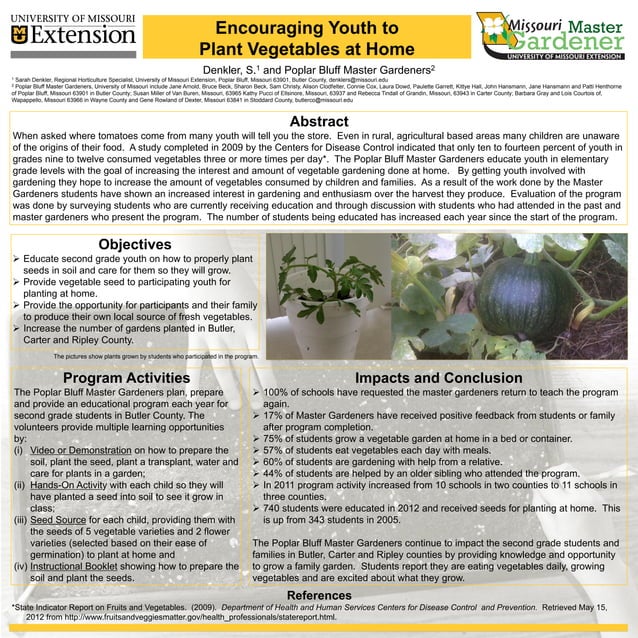 Denkler nacaa poster 2012 | PDF | Gardening | Home & Garden