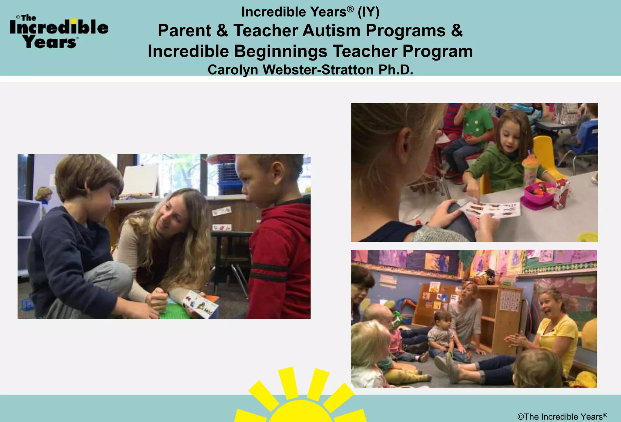 The Incredible Years® Autisme | PPTX | Special Needs Kids | Parenting