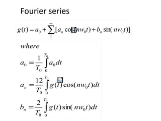 Fourier Series Representation | PPT