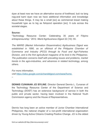 Dennis Cunanan JCI: News Excerpts Archive | PDF