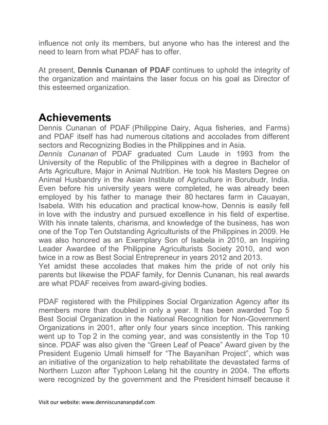 Dennis cunanan pdaf | PDF