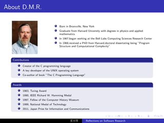 Dennis m. ritchie | PDF