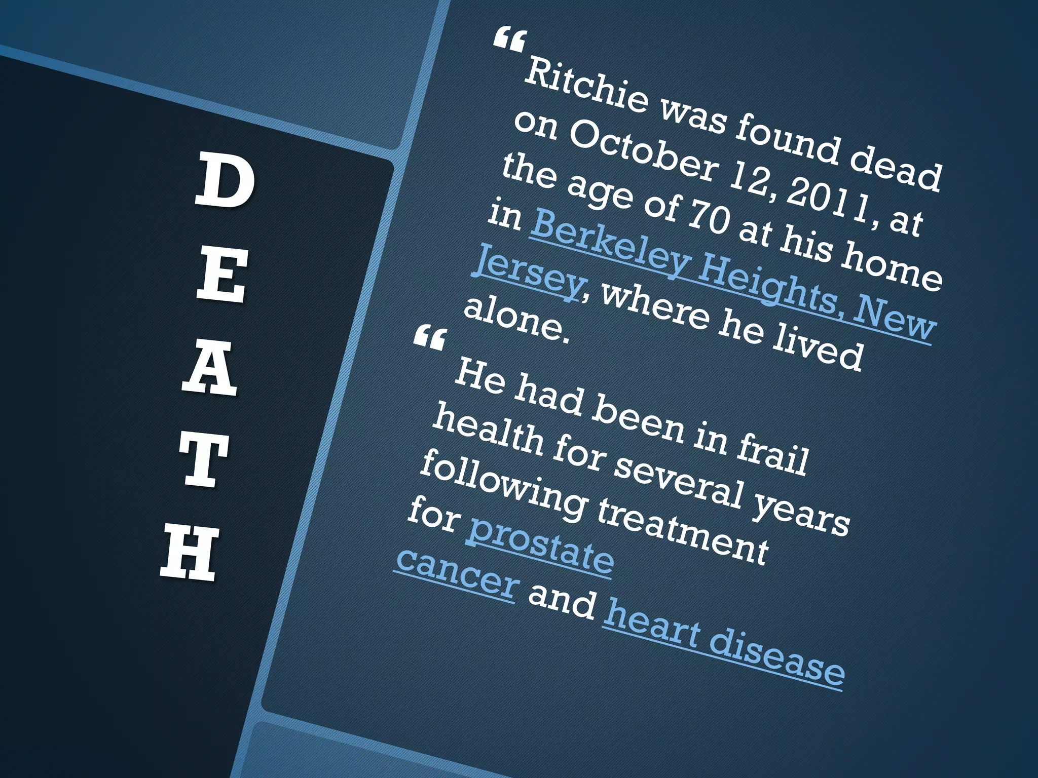 Summmary of Biography of Dennis Ritchie. | PPTX