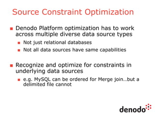 Denodo Data Virtualization Platform Architecture: Performance (session ...