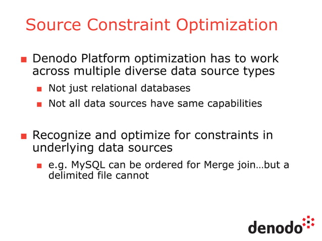 Denodo Data Virtualization Platform Architecture: Performance (session 2 from Architect to ...