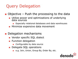 Denodo Data Virtualization Platform Architecture: Performance (session 2 from Architect to ...