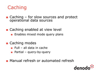 Denodo Data Virtualization Platform Architecture: Performance (session 2 from Architect to ...
