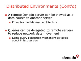 Denodo Data Virtualization Platform: Scalability (session 3 from ...