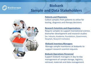 Building an Intelligent Biobank to Power Research Decision-Making | PPT
