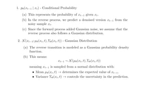 Explanation of the Math Behind Stable Diffusion (DDPMs) | PPT