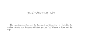 Explanation of the Math Behind Stable Diffusion (DDPMs) | PPT