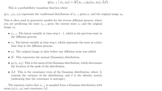 Explanation of the Math Behind Stable Diffusion (DDPMs) | PPT