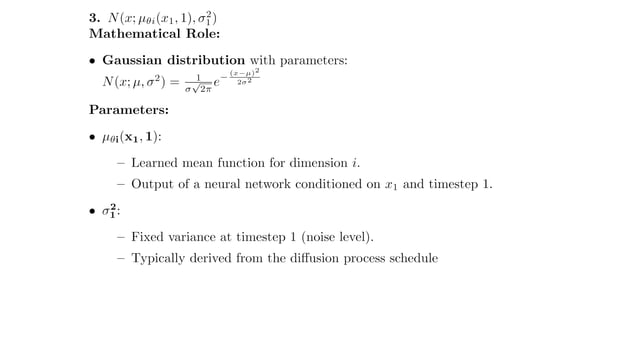 Explanation of the Math Behind Stable Diffusion (DDPMs) | PPT