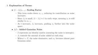 Explanation of the Math Behind Stable Diffusion (DDPMs) | PPT