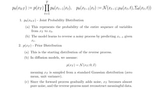 Explanation of the Math Behind Stable Diffusion (DDPMs) | PPTX
