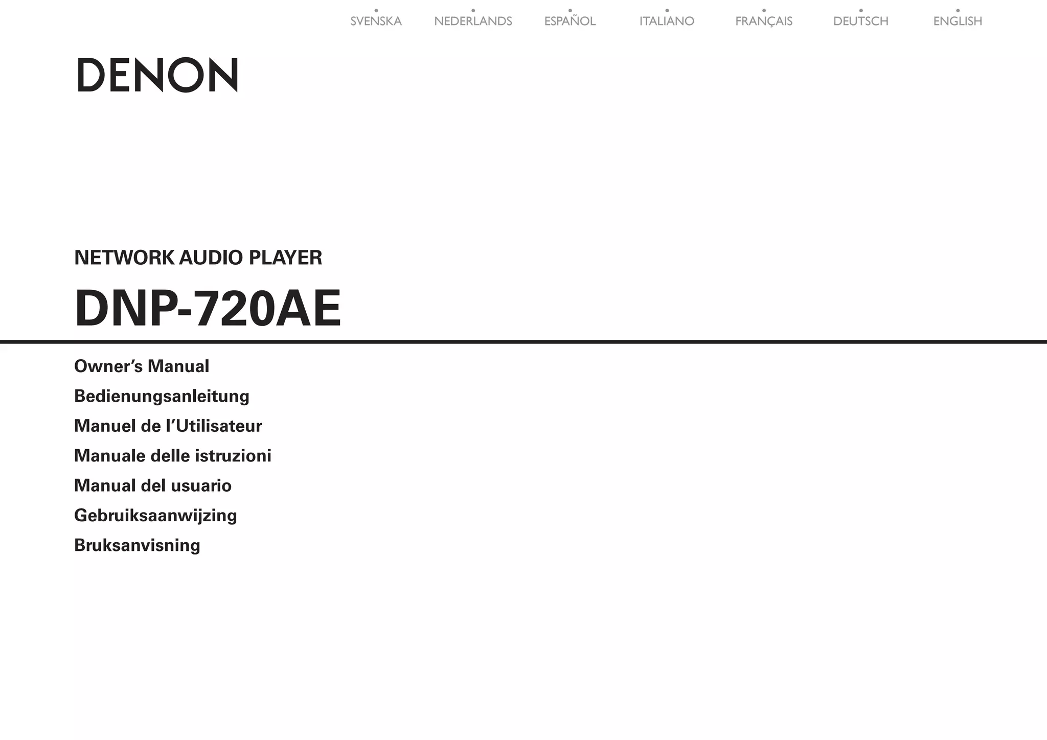 Denon dnp-720 ae-owners-manual | PPT