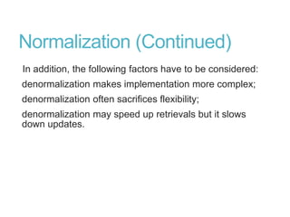 Denormalization | PPTX