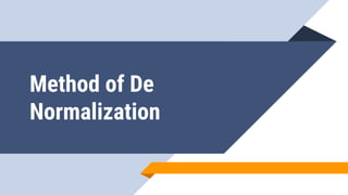 De normalozation | PPT