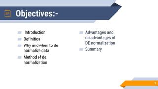 De normalozation | PPT